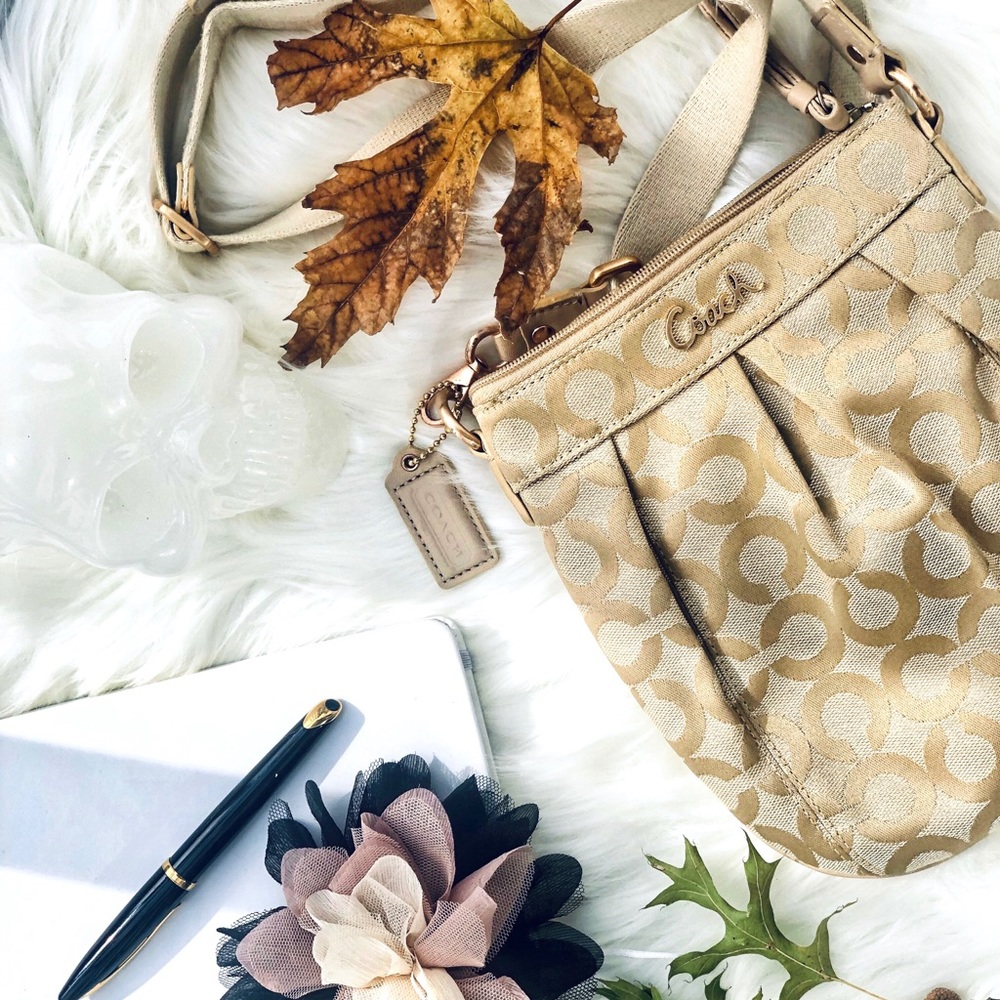 Coach Signature Swingpack Crossbody Bag - Gem